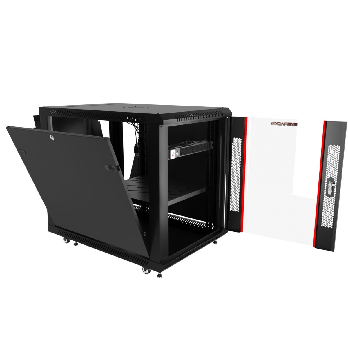 12U 35″ Depth PORTABLE UNDER DESK 19″ Enclosure SYSRACKS SRW 12.900 to ...