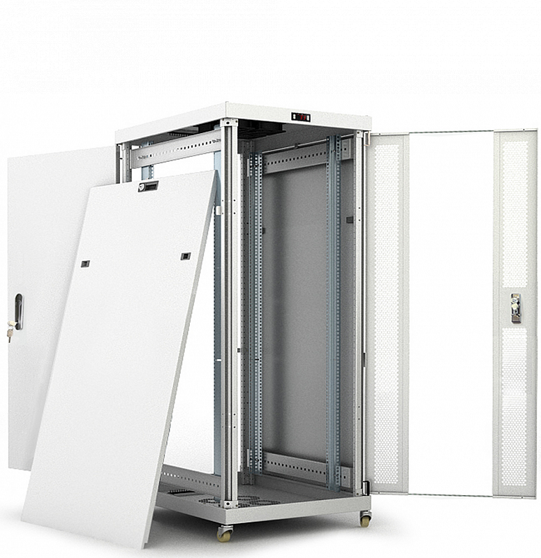 22U 35” Depth (24″x35″x49″) 19″ IT & Telecom Cabinet SYSRACKS SRF 22.6. ...