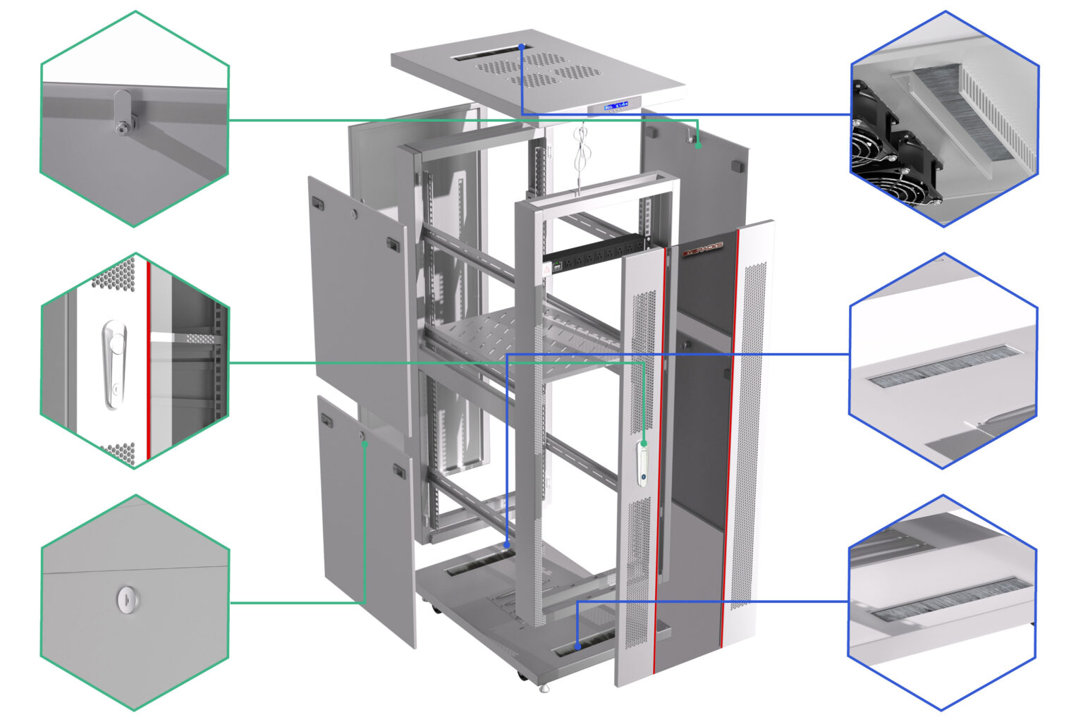 32U Server Racks & Cabinets for Data Network, price ⚡️