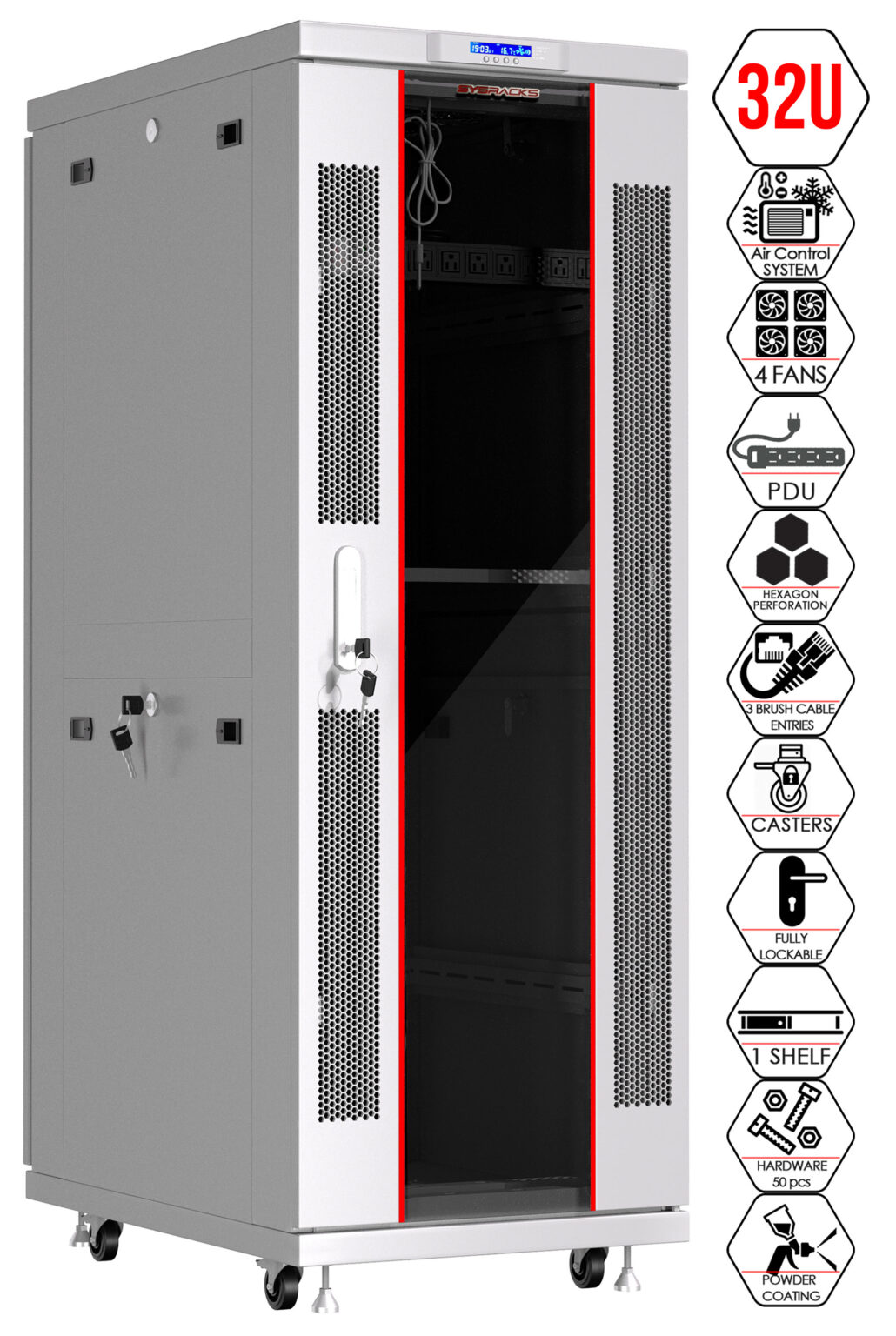 32U Server Racks & Cabinets for Data Network, price ⚡️