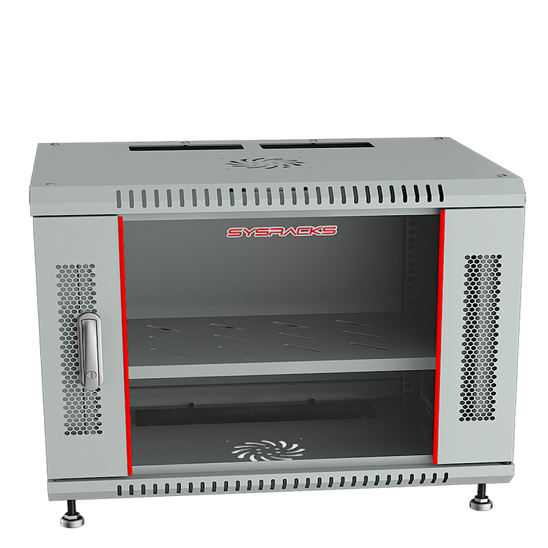 6U 24 inch rack (24″x24″x14″) Wall Mount 19″ Enclosure SYSRACKS SRW 6. ...