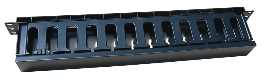 1U Horizontal Cable Management for 19″ Racks with Plastic rings (with ...