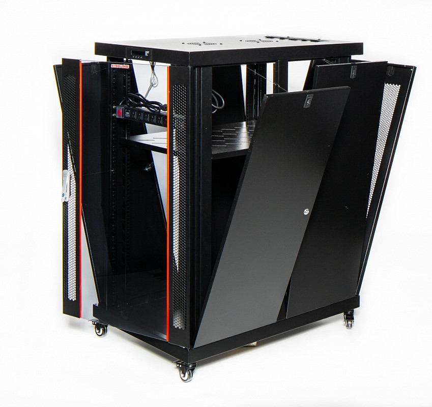 22U 35″ Depth PORTABLE UNDER DESK 19″ Enclosure SYSRACKS PR 22.900 to ...