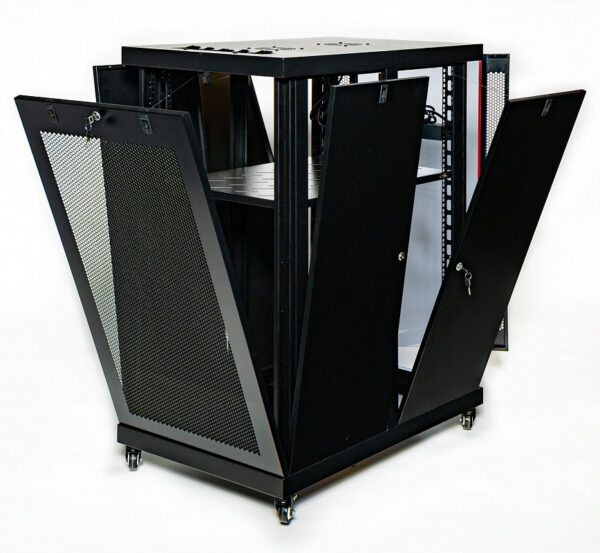 22U 35″ Depth PORTABLE UNDER DESK 19″ Enclosure SYSRACKS PR 22.900 to ...