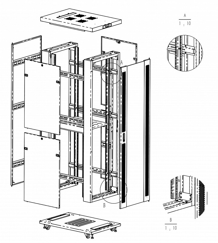Floor Free-standing Server Racks & Cabinets