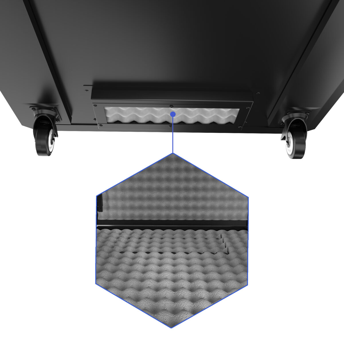 12U 35″ Depth Under Desk Sound Proof Server Cabinet SP 12.900 to buy ...