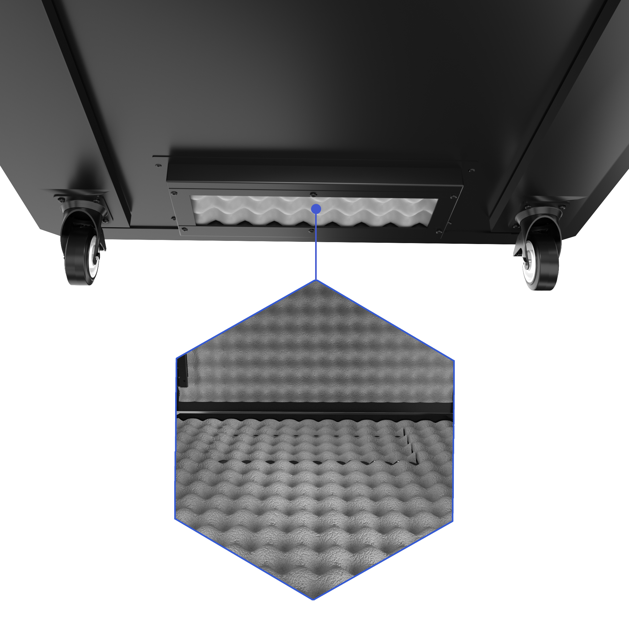 12U 35″ Depth Under Desk Sound Proof Server Cabinet SP 12.900 to buy ...