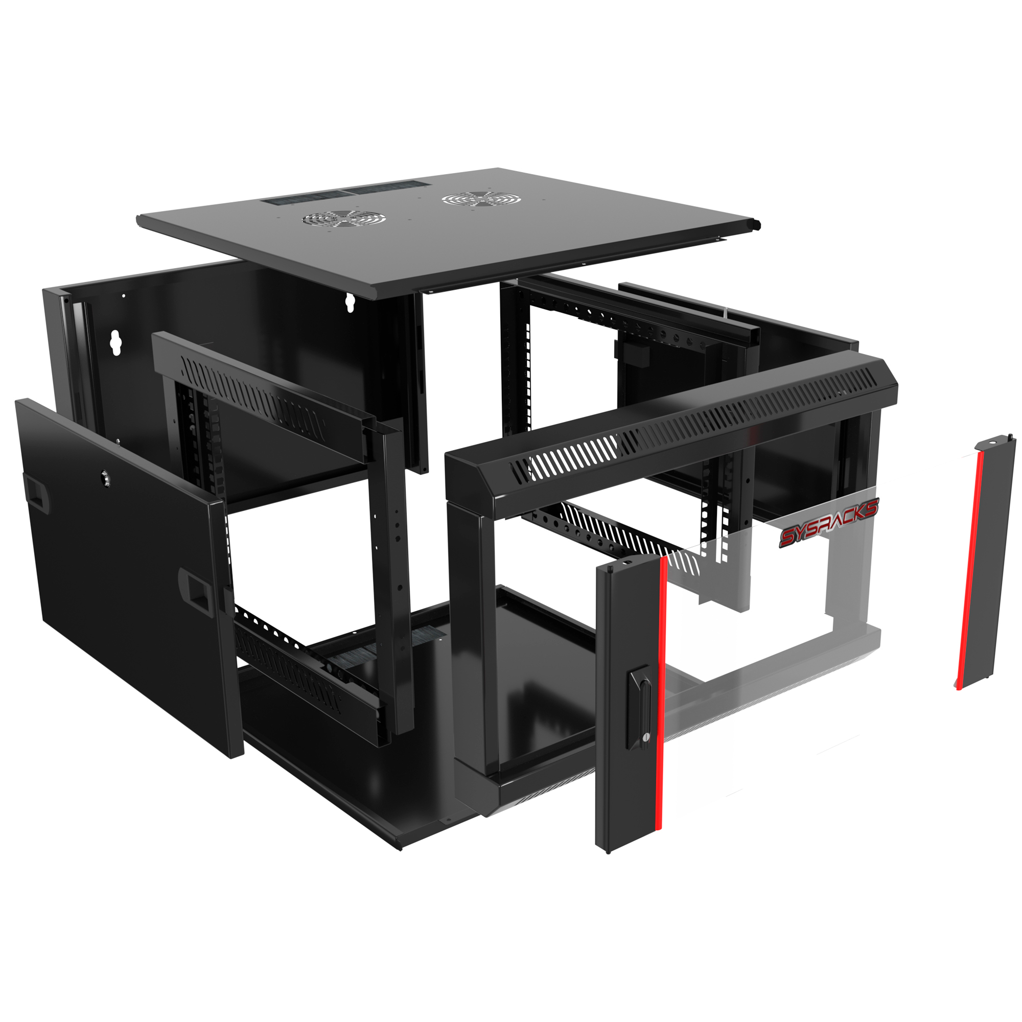 Buy 24 inch rack (600 mm) Depth Wall Mount 19" Enclosure SRE | Sysracks