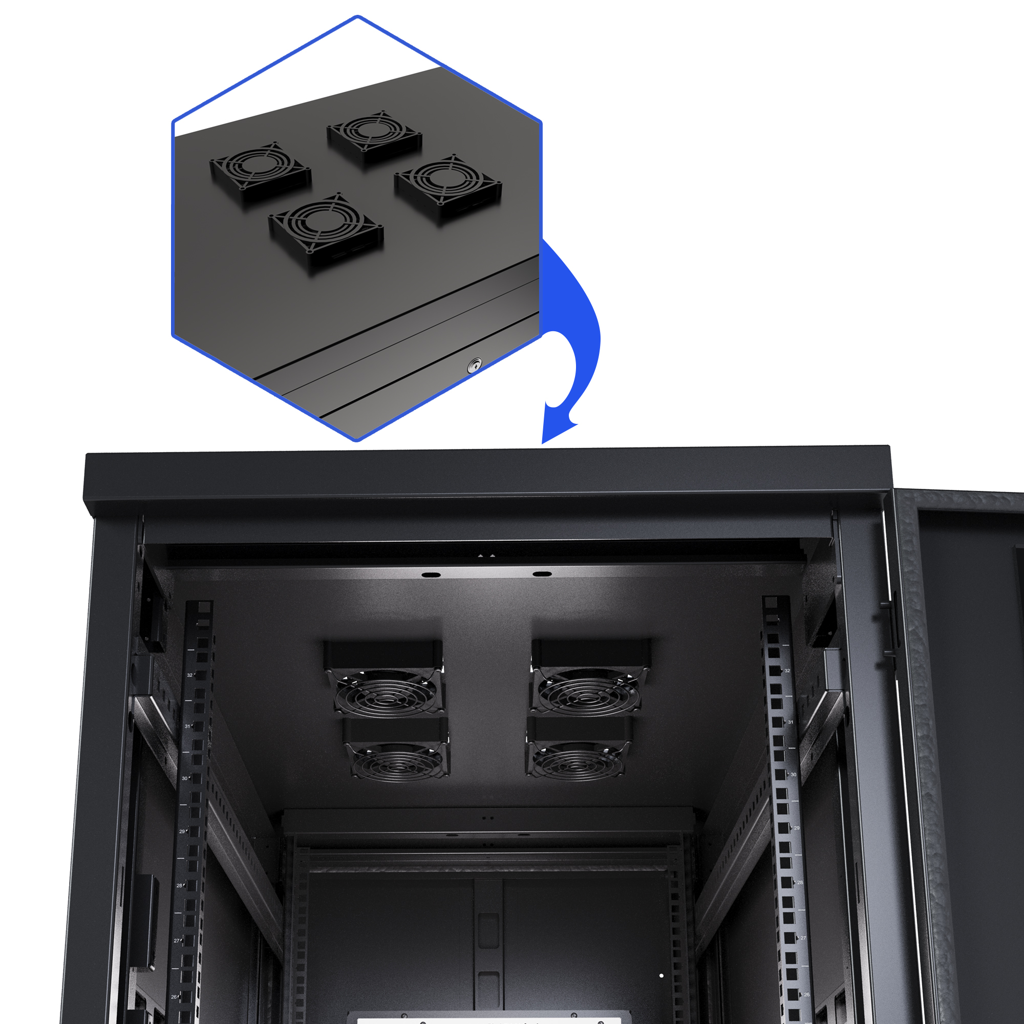 Air Conditioned Server Rack SRF 42.6.10AC — Buy at Sysracks