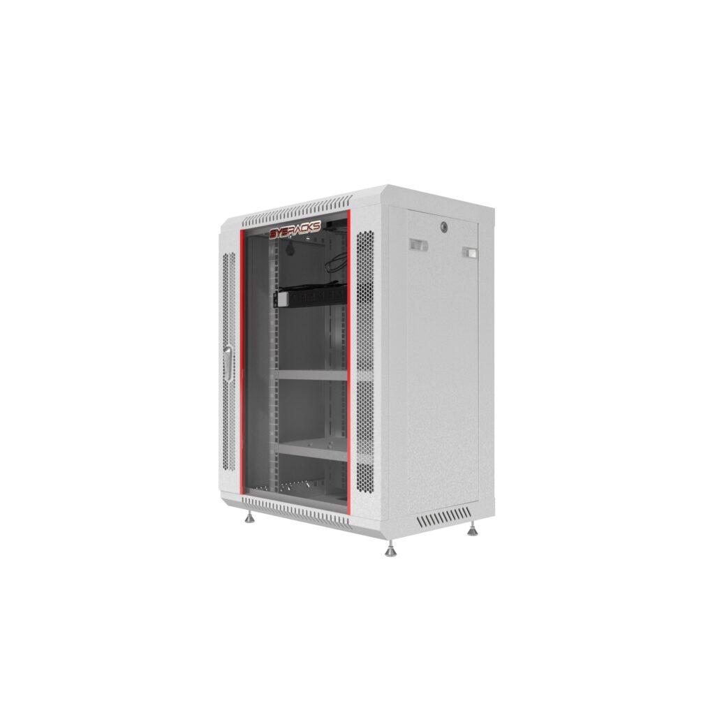 15U 18″ Depth Wall Mount 19″ GREY Enclosure to buy | Sysracks